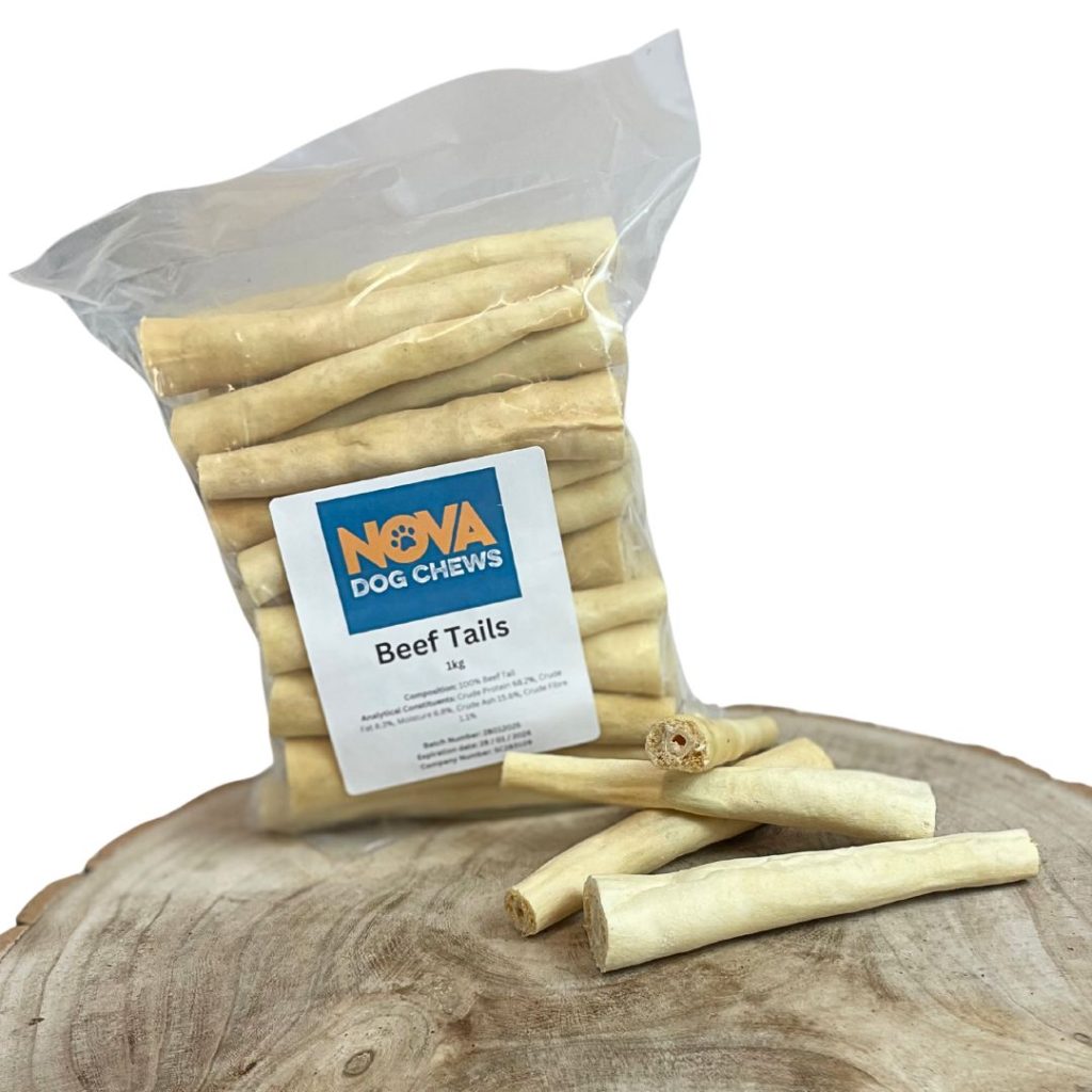 Beef Tails 1kg (Mixed Sizes) - Nova Dog Chews