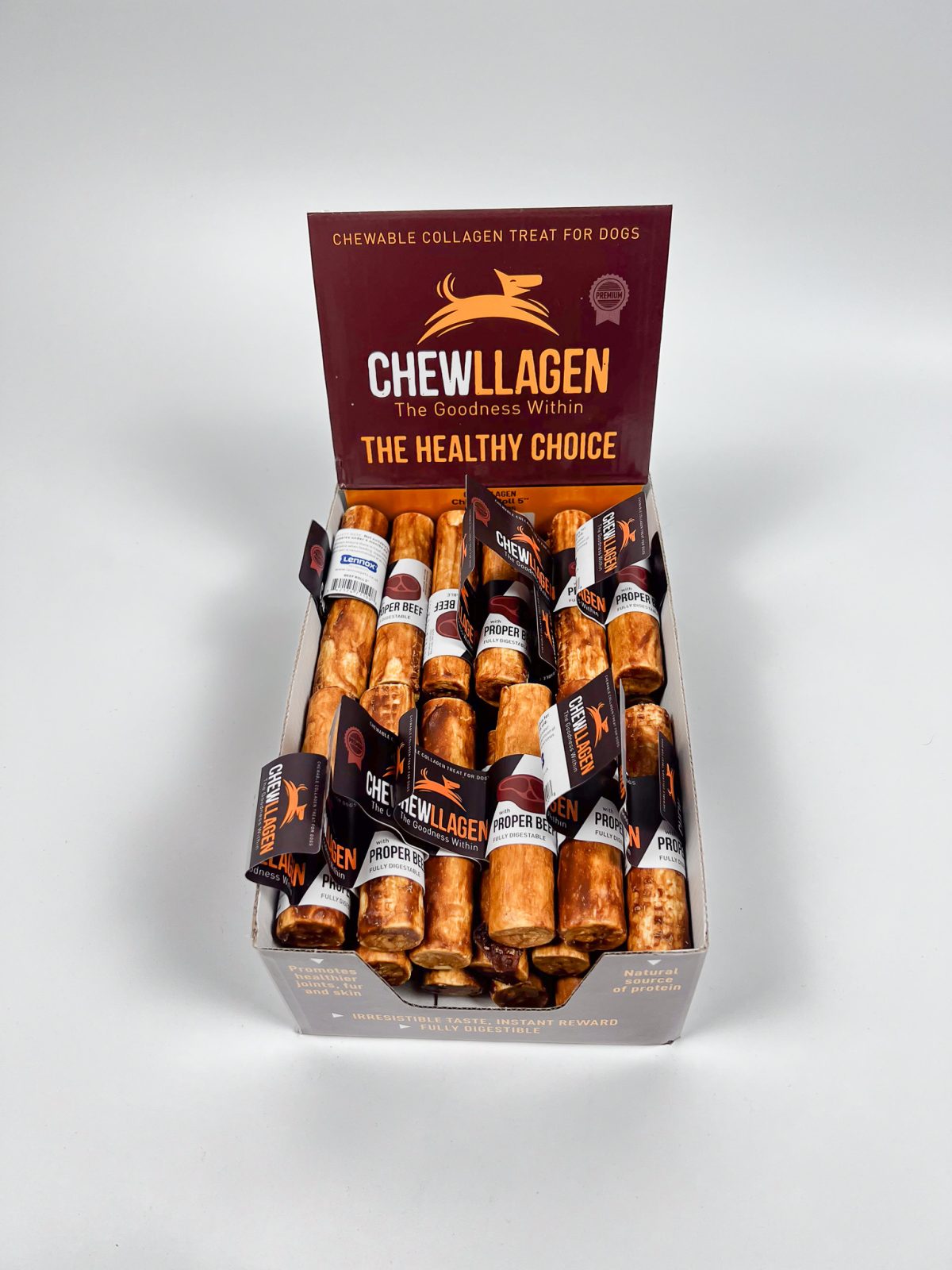 Healthy Collagen Dog Treats Chewllagen Beef Chips Dog Treats - 6 Inch ...