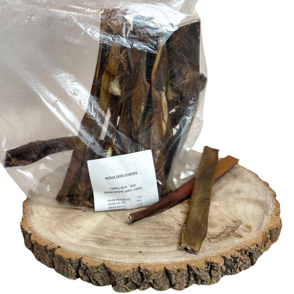 25-30cm Camel Skin Sticks 1kg - Nova Dog Chews